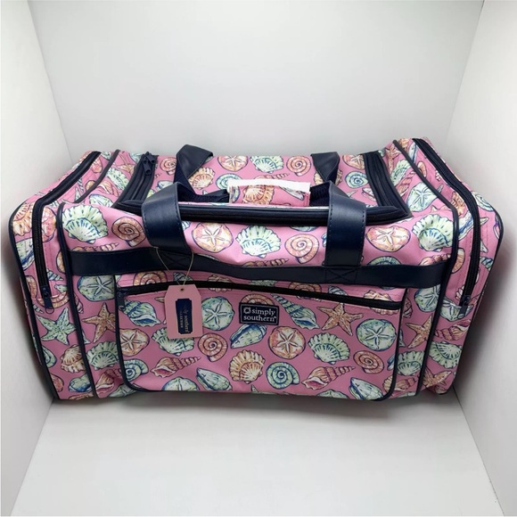 Simply Southern | Bags | New Simply Southern Sea Shell Duffle Bag Wtags ...